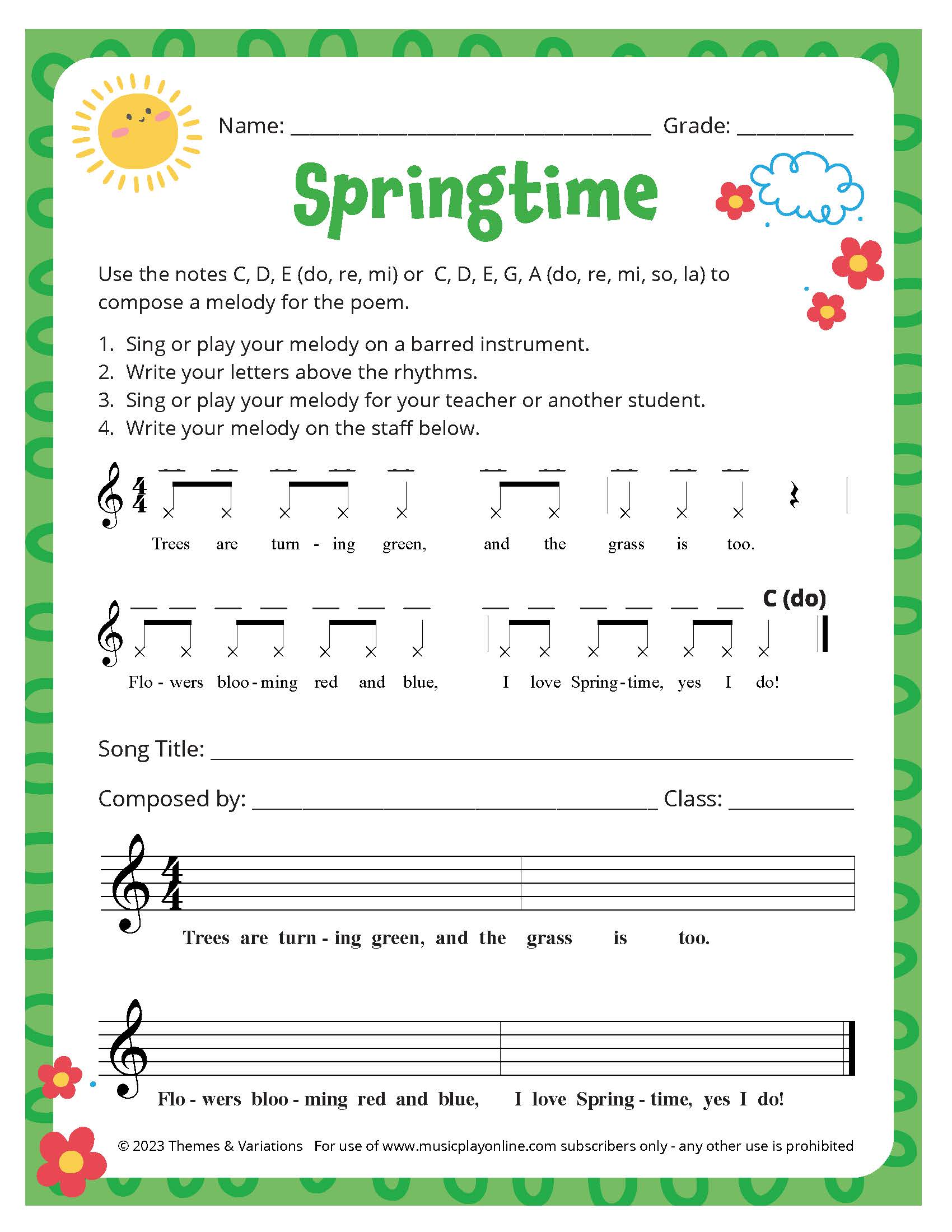Spring Ideas on MusicplayOnline