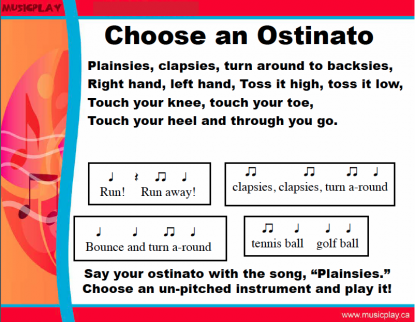 Ostinato Lesson using Musicplayonline.com | Denise Gagné