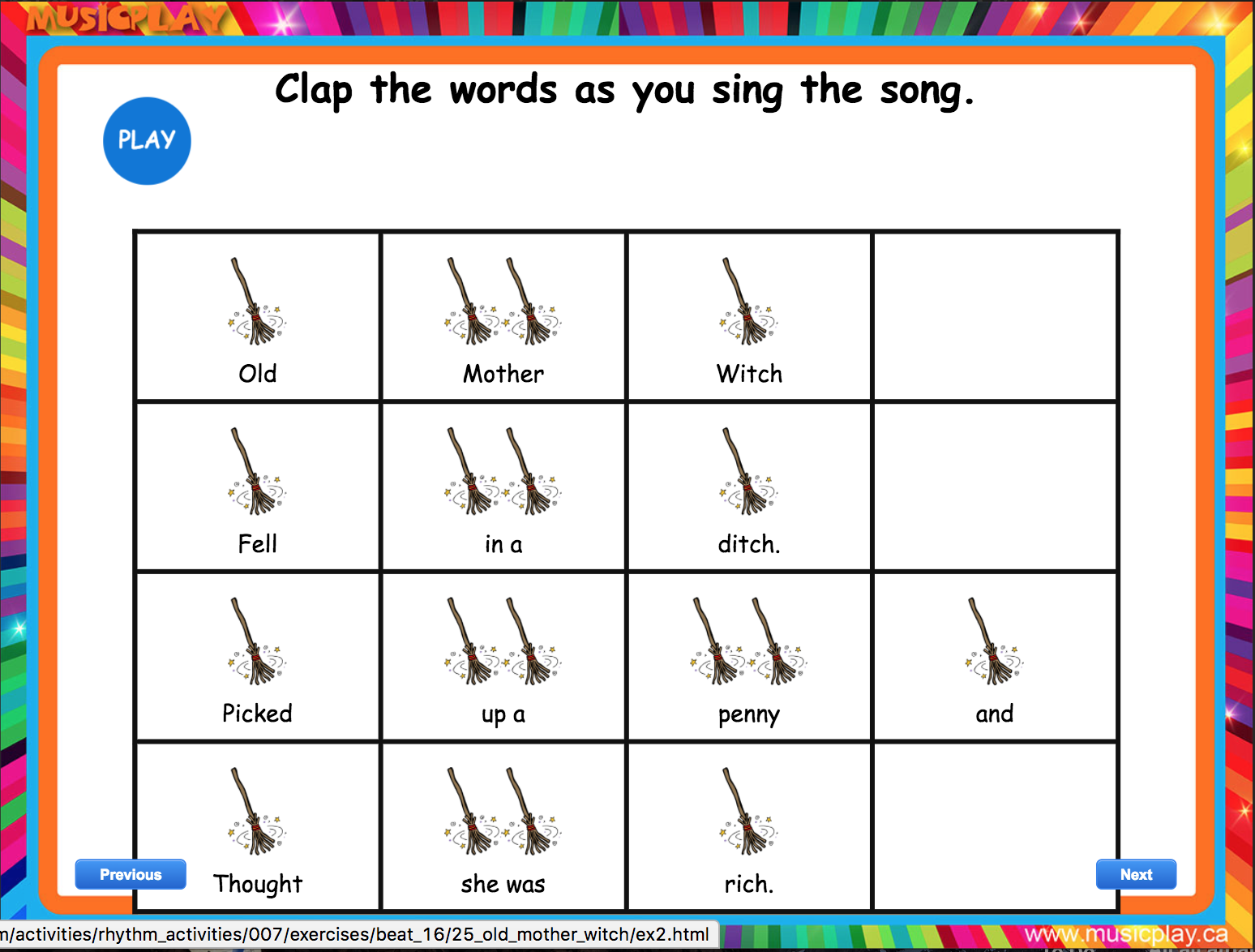 Halloween Music Lesson - Old Mother Witch | Denise Gagné