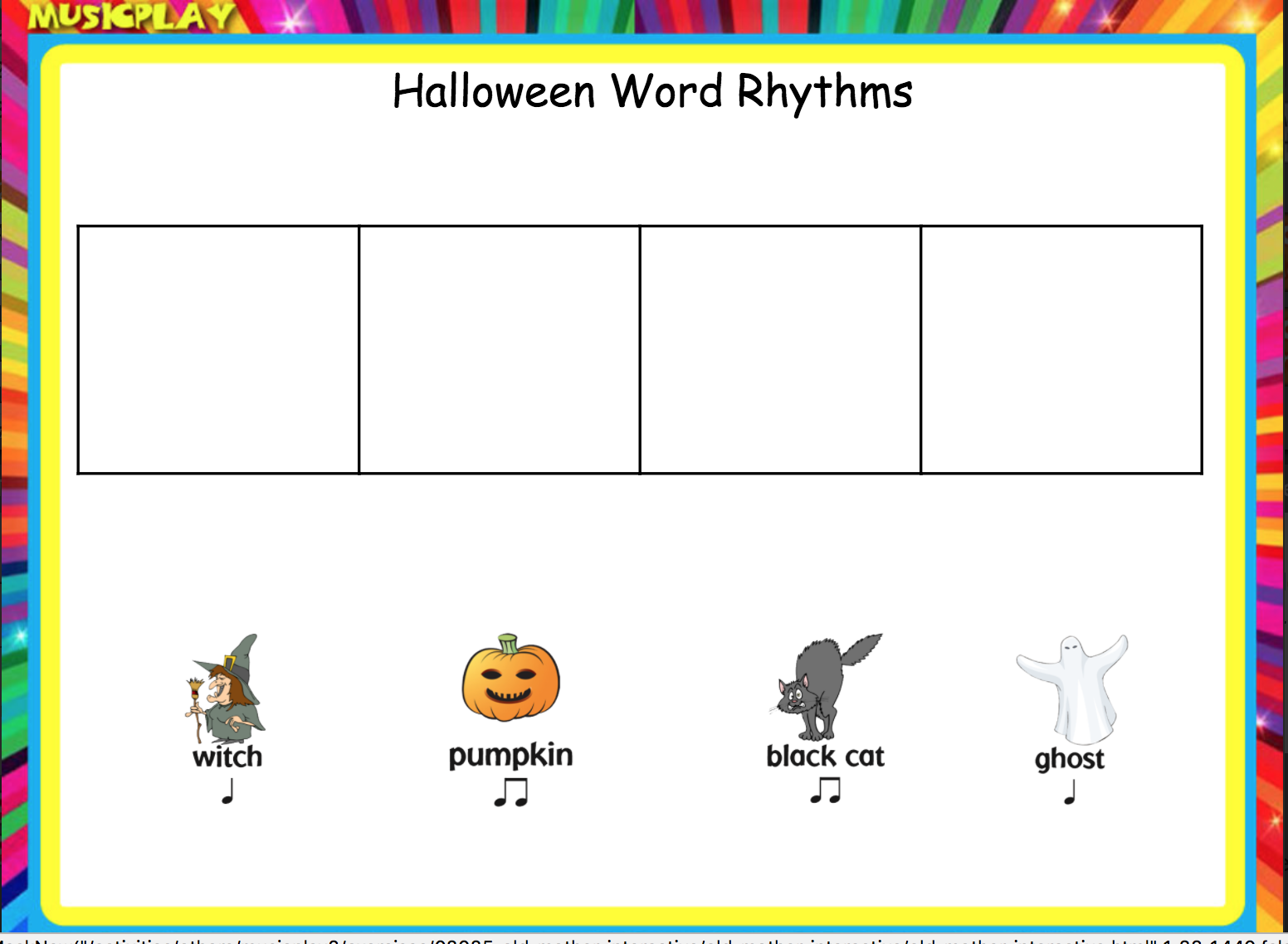 Halloween Music Lesson - Old Mother Witch | Denise Gagné