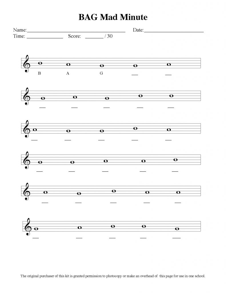 Recorder Mad Minutes | Denise Gagné