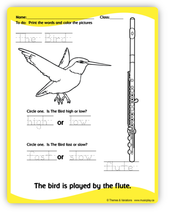 Peter and the Wolf - Online Music Lesson for PreK-Gr. 2 | Denise Gagné